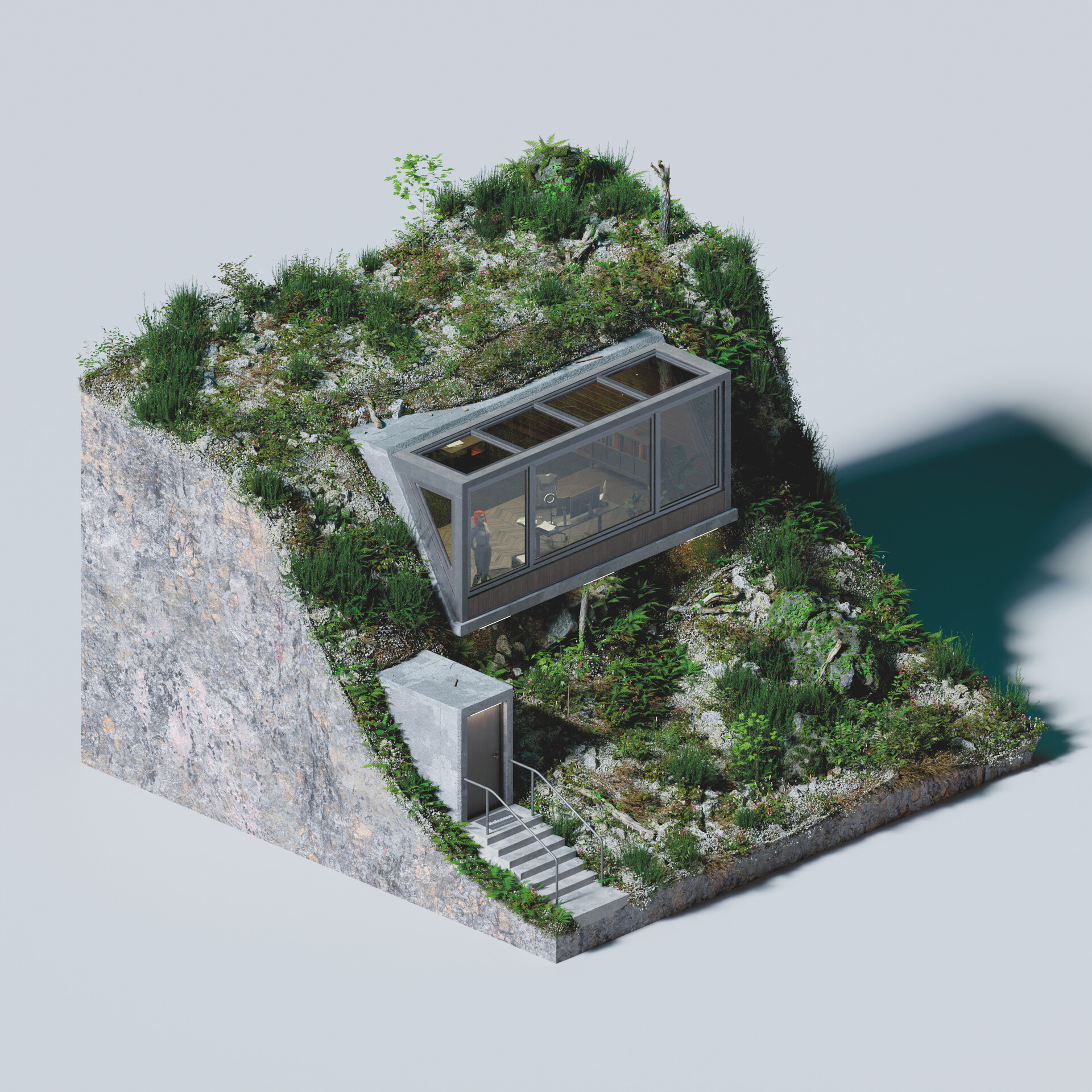 Roman Pavlovski - Place to Work - Iso 3D Art