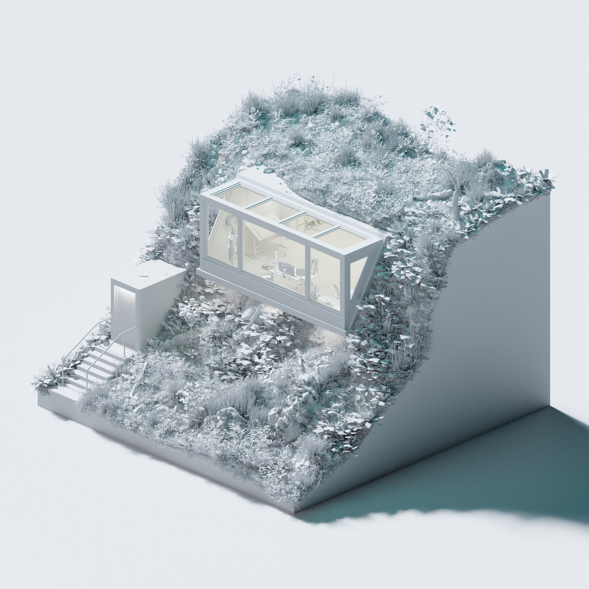 Roman Pavlovski - Place to Work - Iso 3D Art