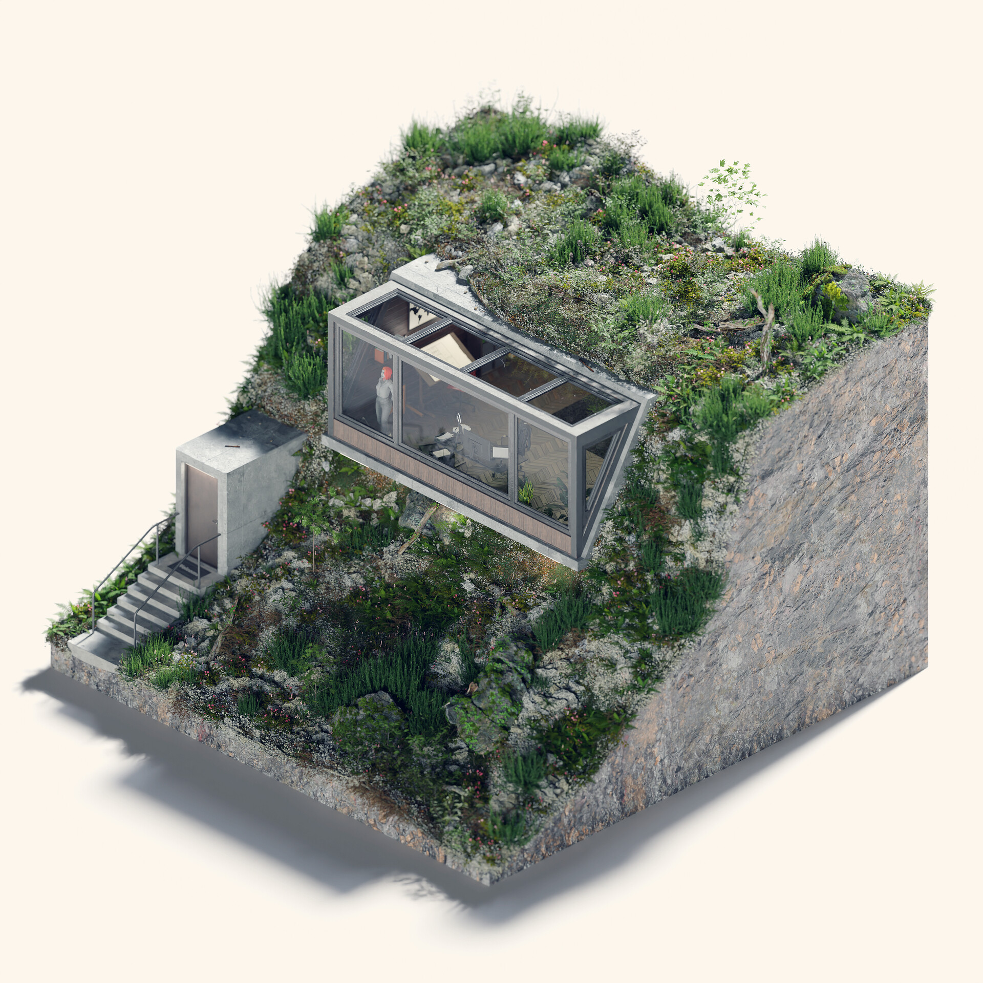 Roman Pavlovski - Place to Work - Iso 3D Art