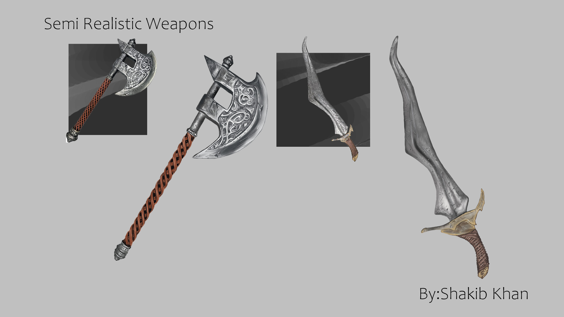 ArtStation - Semi Realistic Weapons