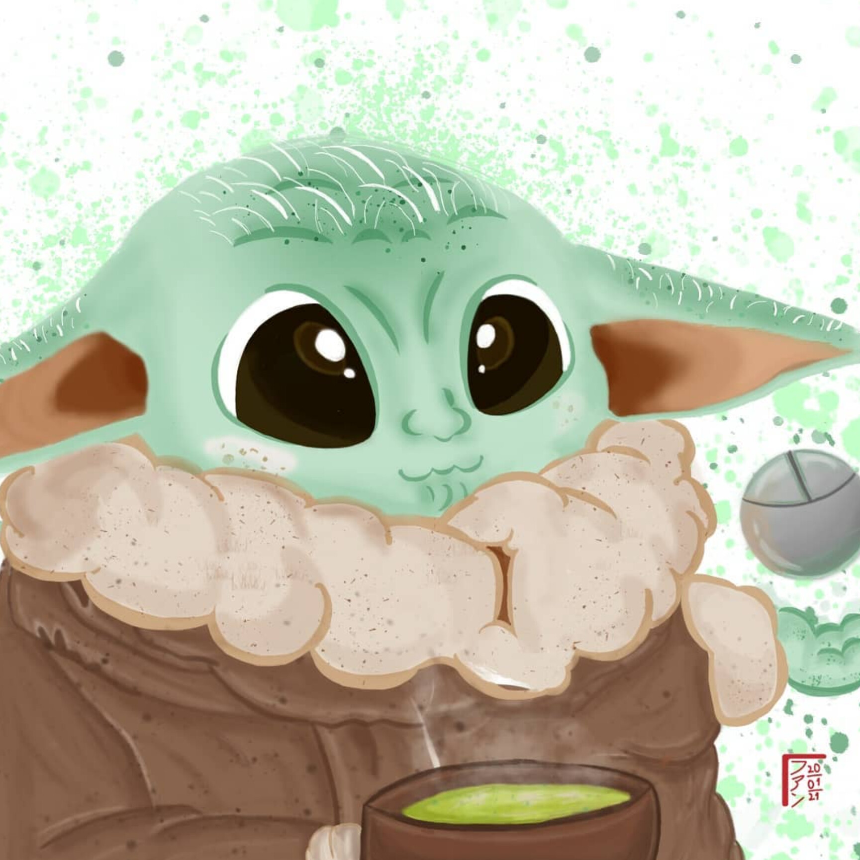 ArtStation - Baby yoda!! grogu
