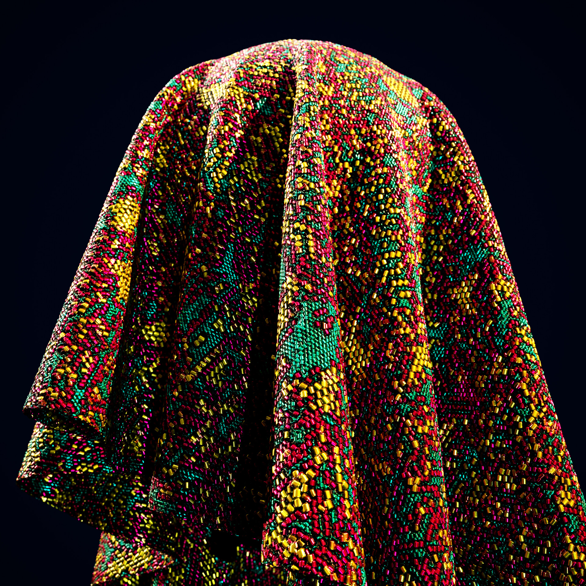 Mahsa.esfahani - beaded fabric!