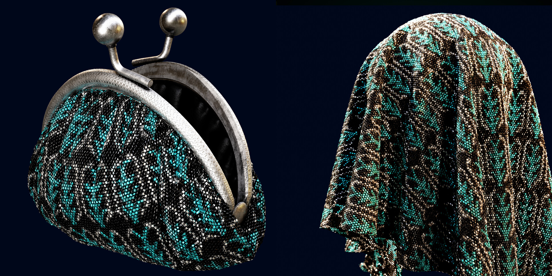 Mahsa.esfahani - beaded fabric!