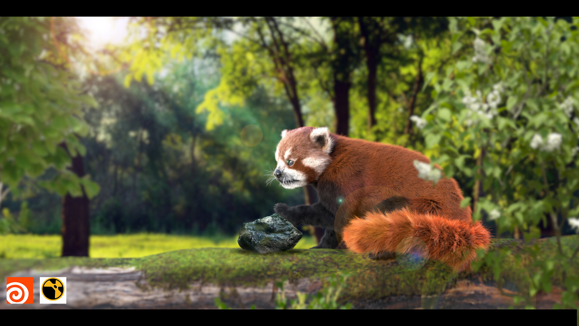 ArtStation - red panda groom
