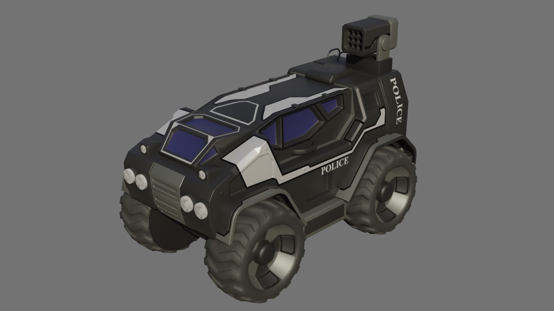 ArtStation - Sci-Fi Police Vehicle - Game Ready - PBR