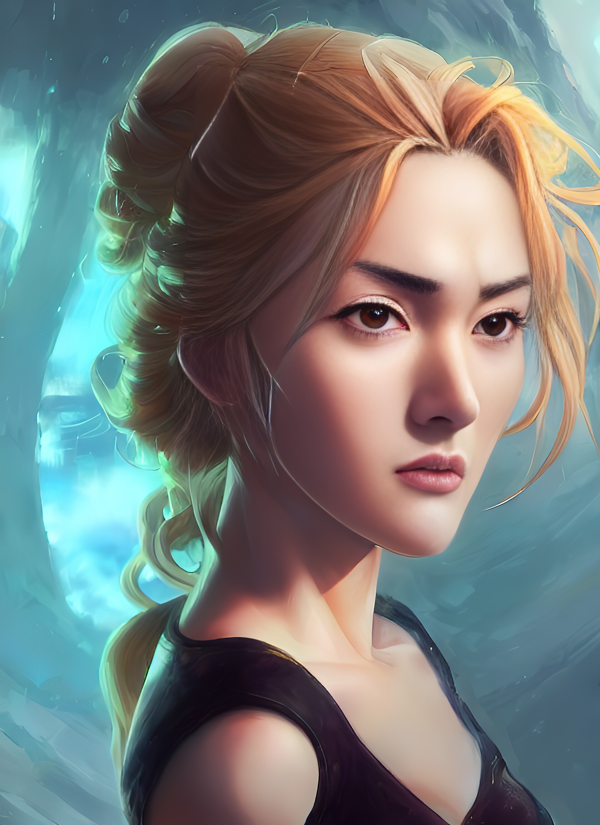ArtStation - Kate Winslet Anime Portrait