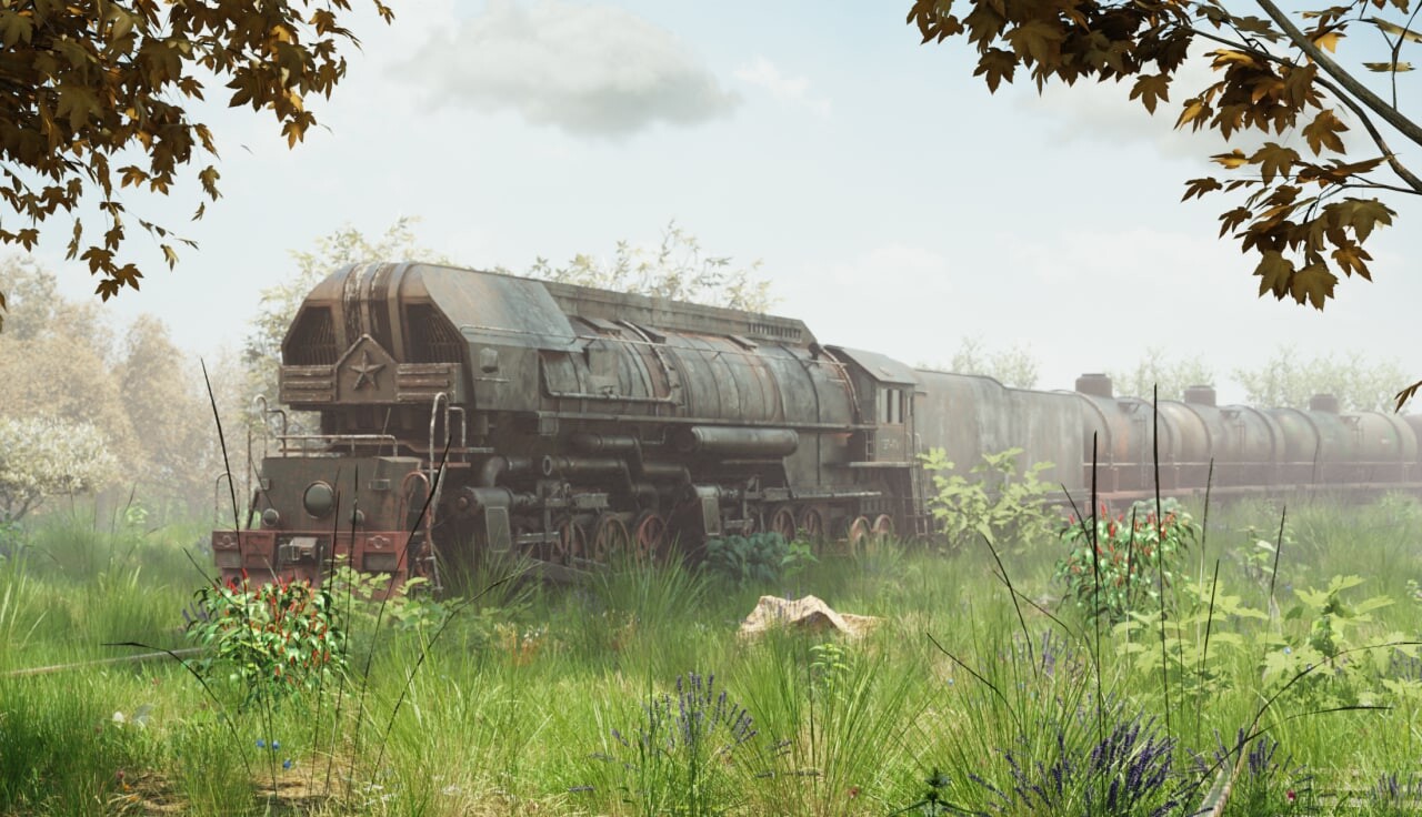 ArtStation - Soviet Locomotive P38