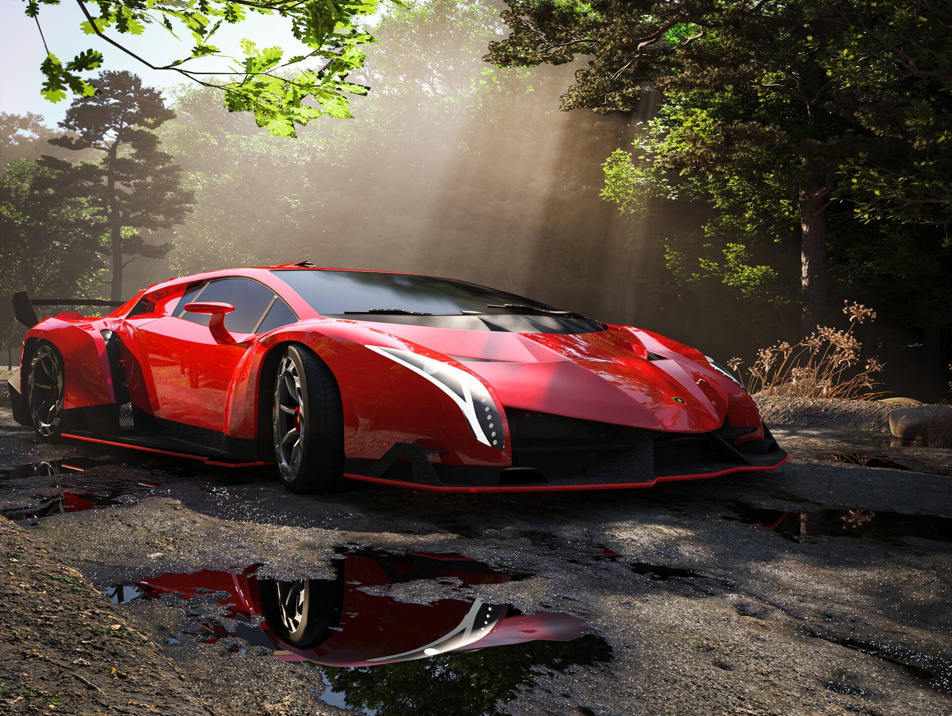 ArtStation - Car Modeling With Concept Environment