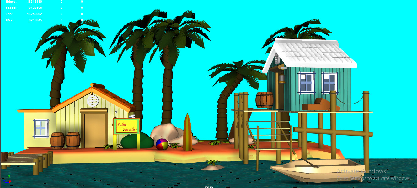 ArtStation - paradise model low poly