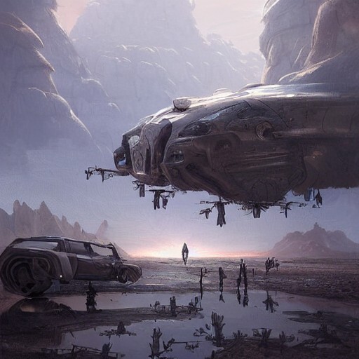 ArtStation - Cybernetic ship landscape