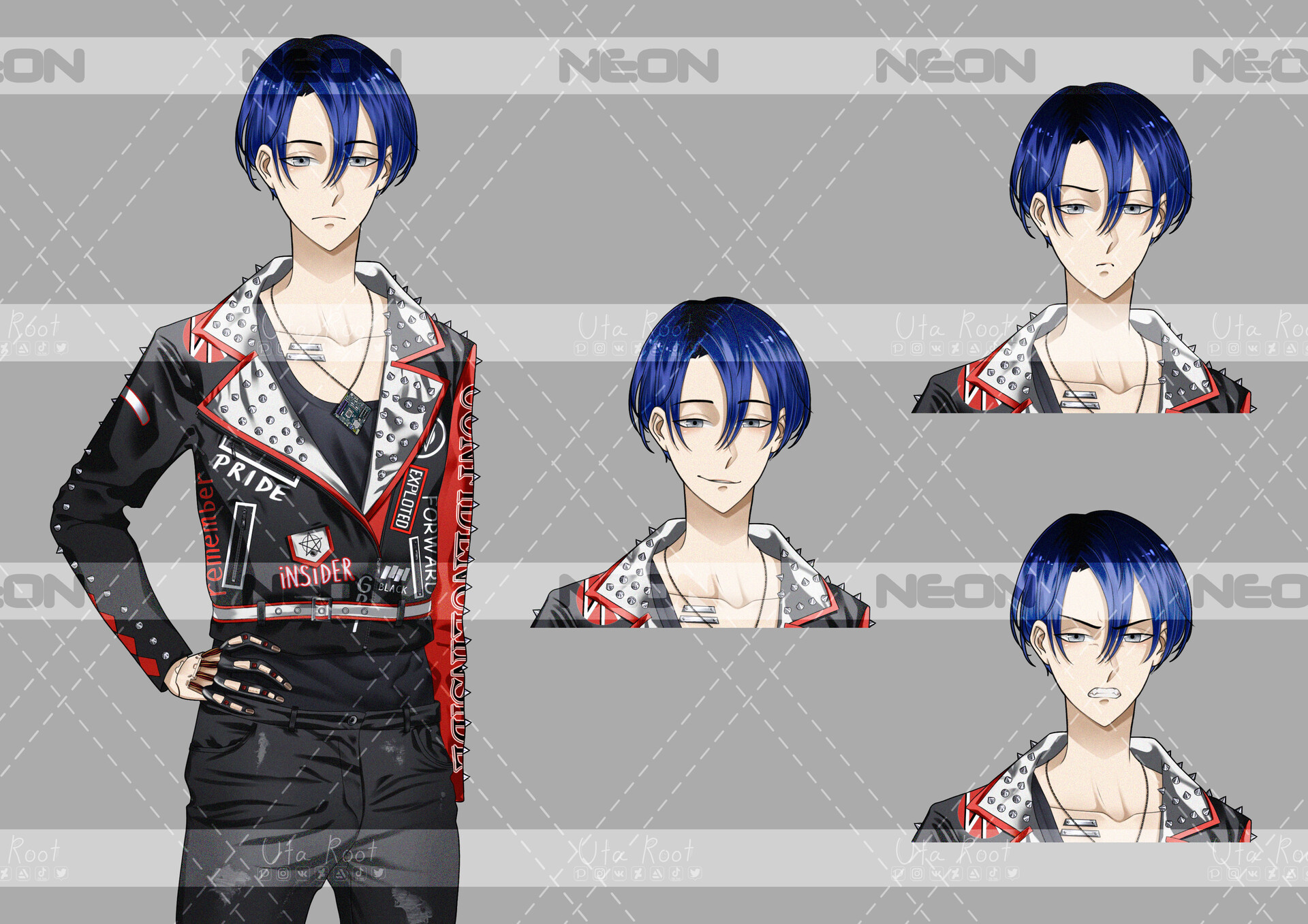 ArtStation - Characters for the visual novel Neon.