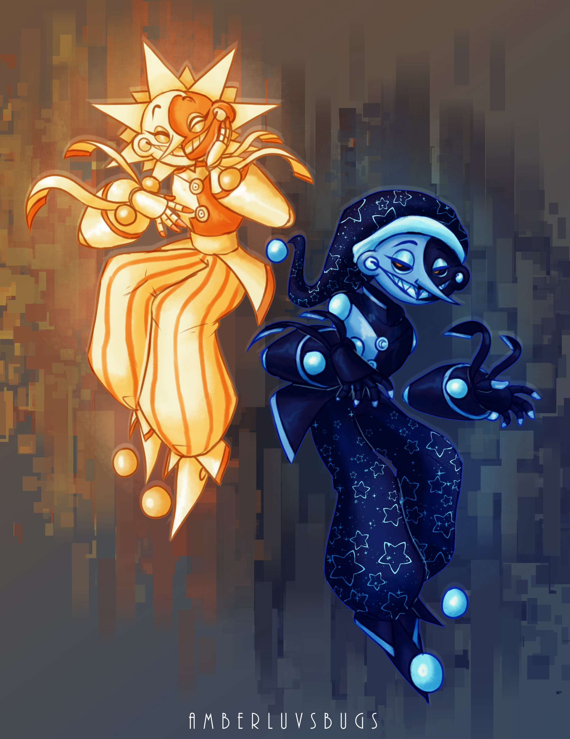 ArtStation - Sun and Moon Caelos AU