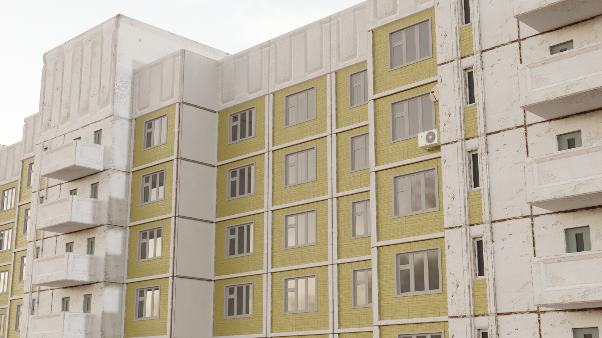 ArtStation - Soviet/Russian panel house 3D model