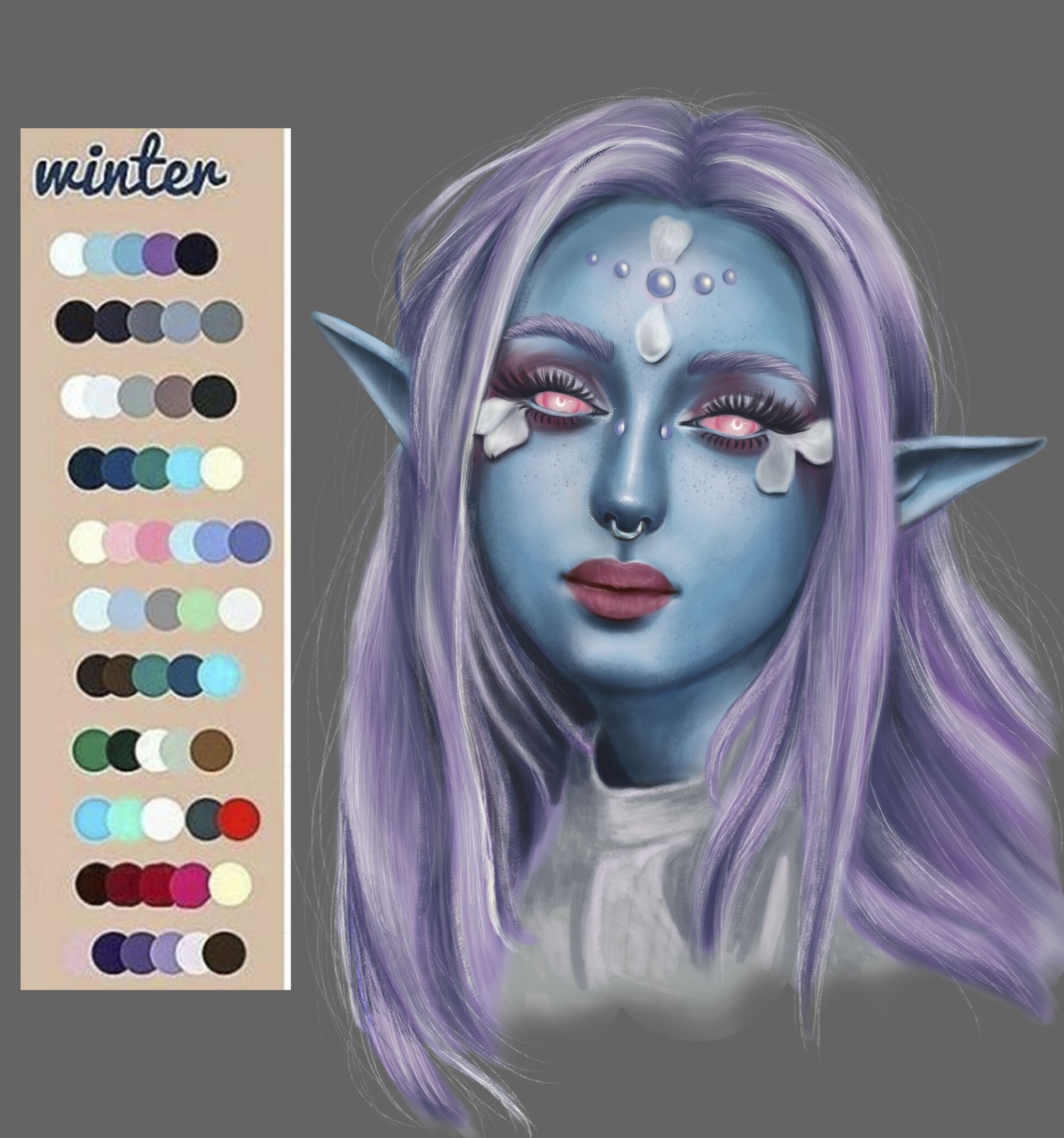 ArtStation - Winter palete