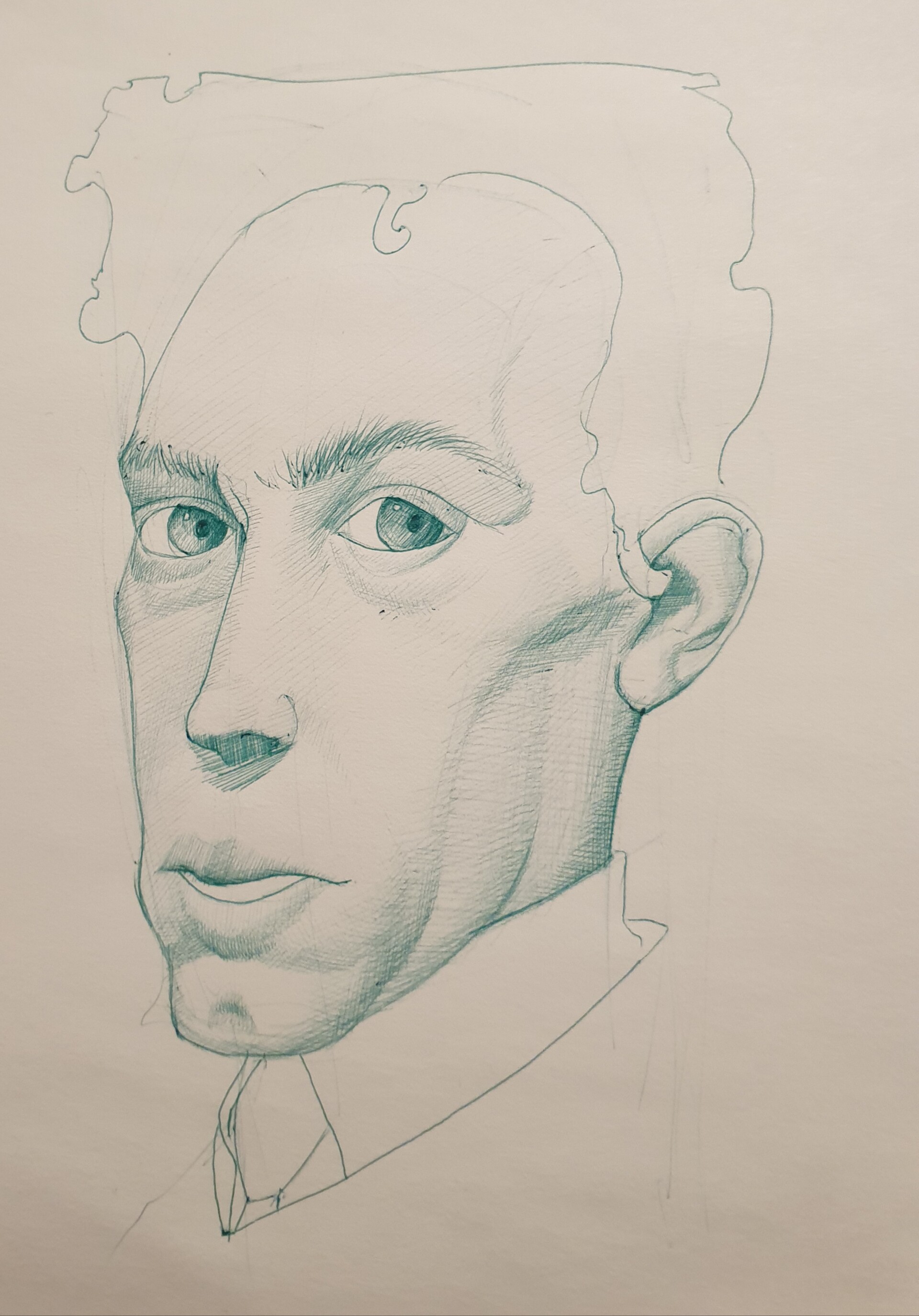 ArtStation - Green portrait of August Sanders