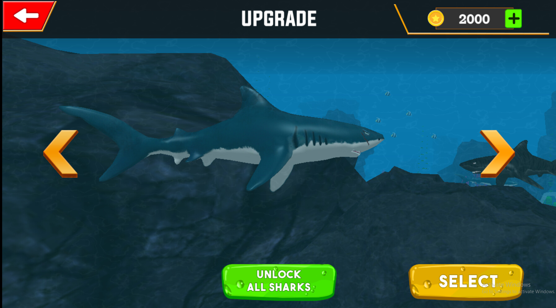 Nagsen Waghmare - Shark_Attack_Game_UI