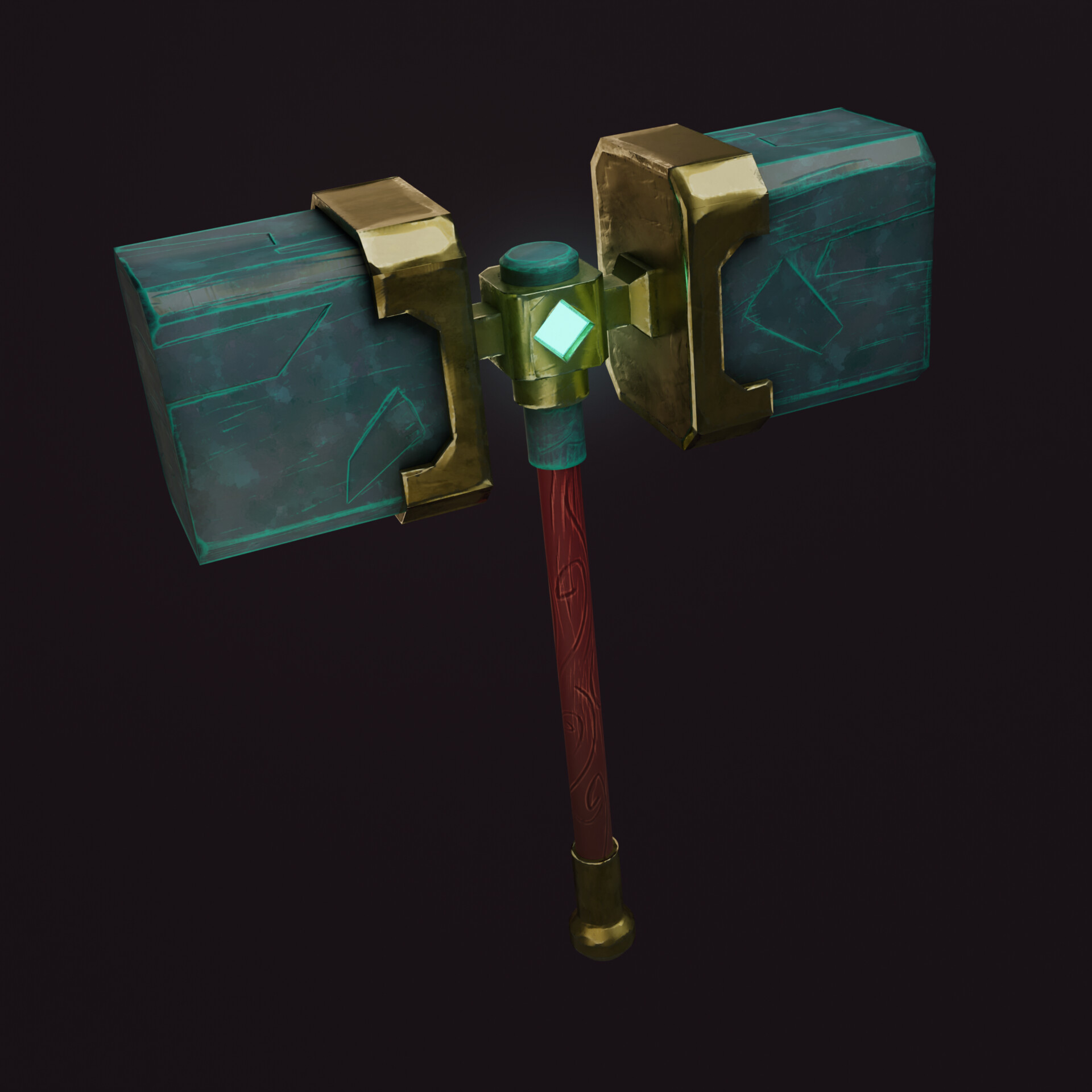 ArtStation - Stylized Game Ready Hammer