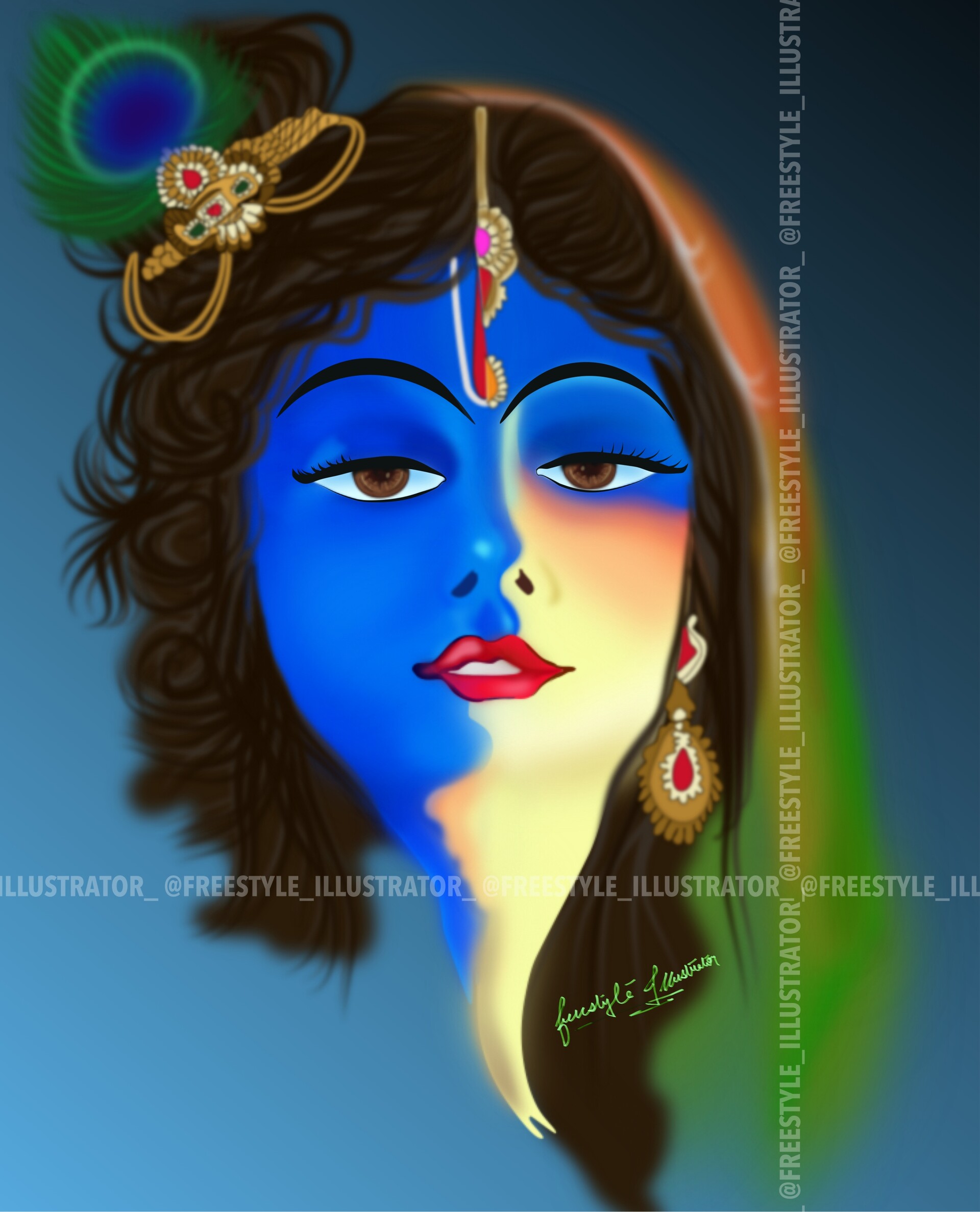 ArtStation - Radha Krishna