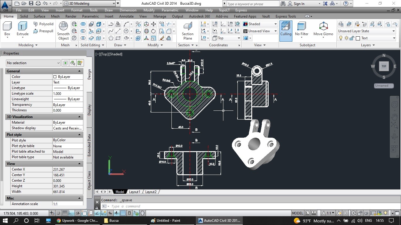 ArtStation - Bushed Bearing 2D And 3D Part