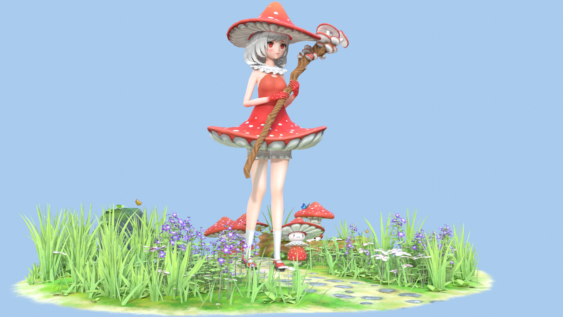 ArtStation - Stylized Character - Mushroom Princess Asara