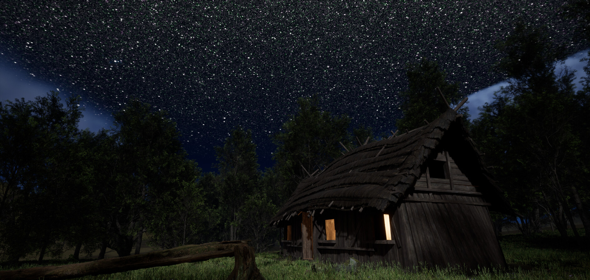 ArtStation - Night in the forest