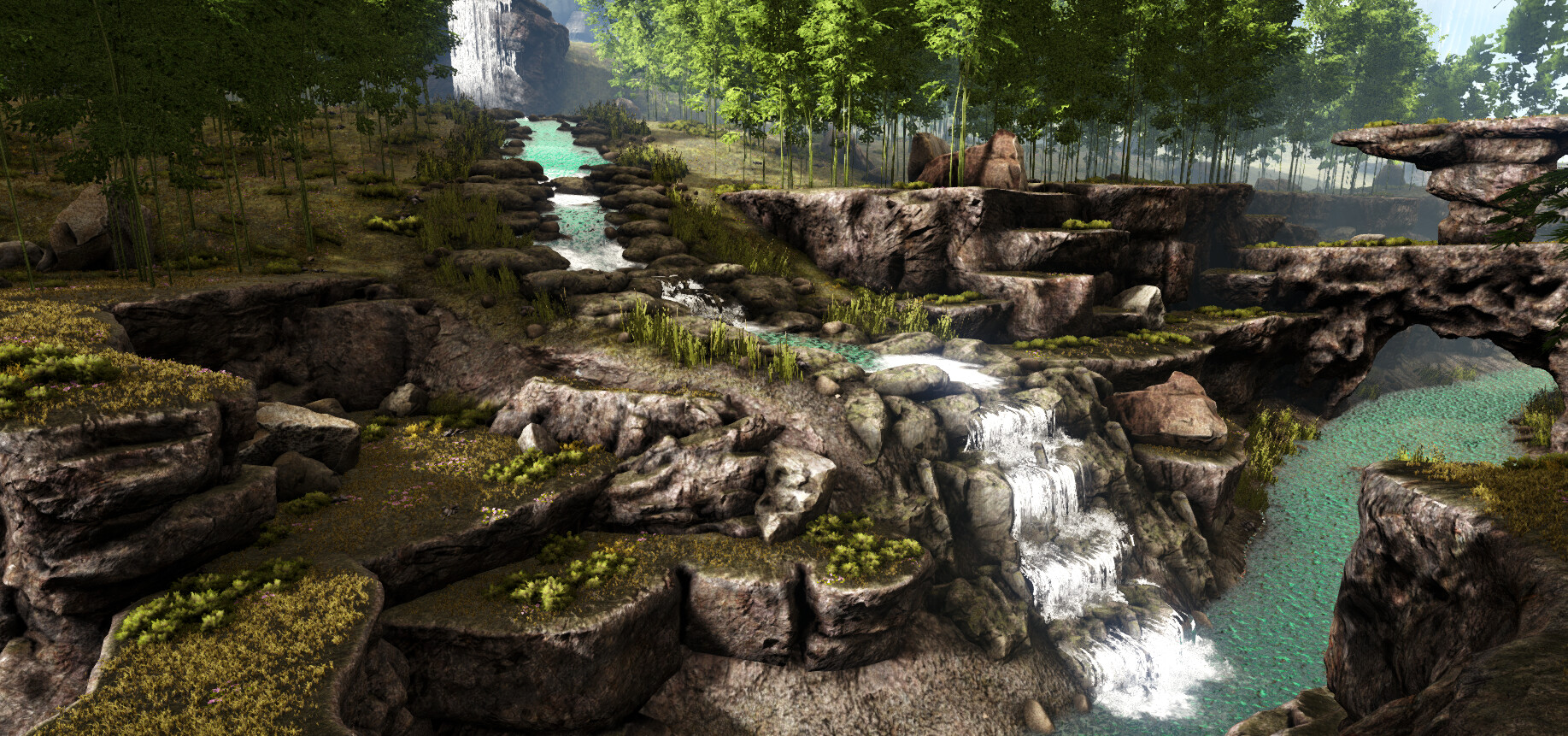 ArtStation - Bamboo valley