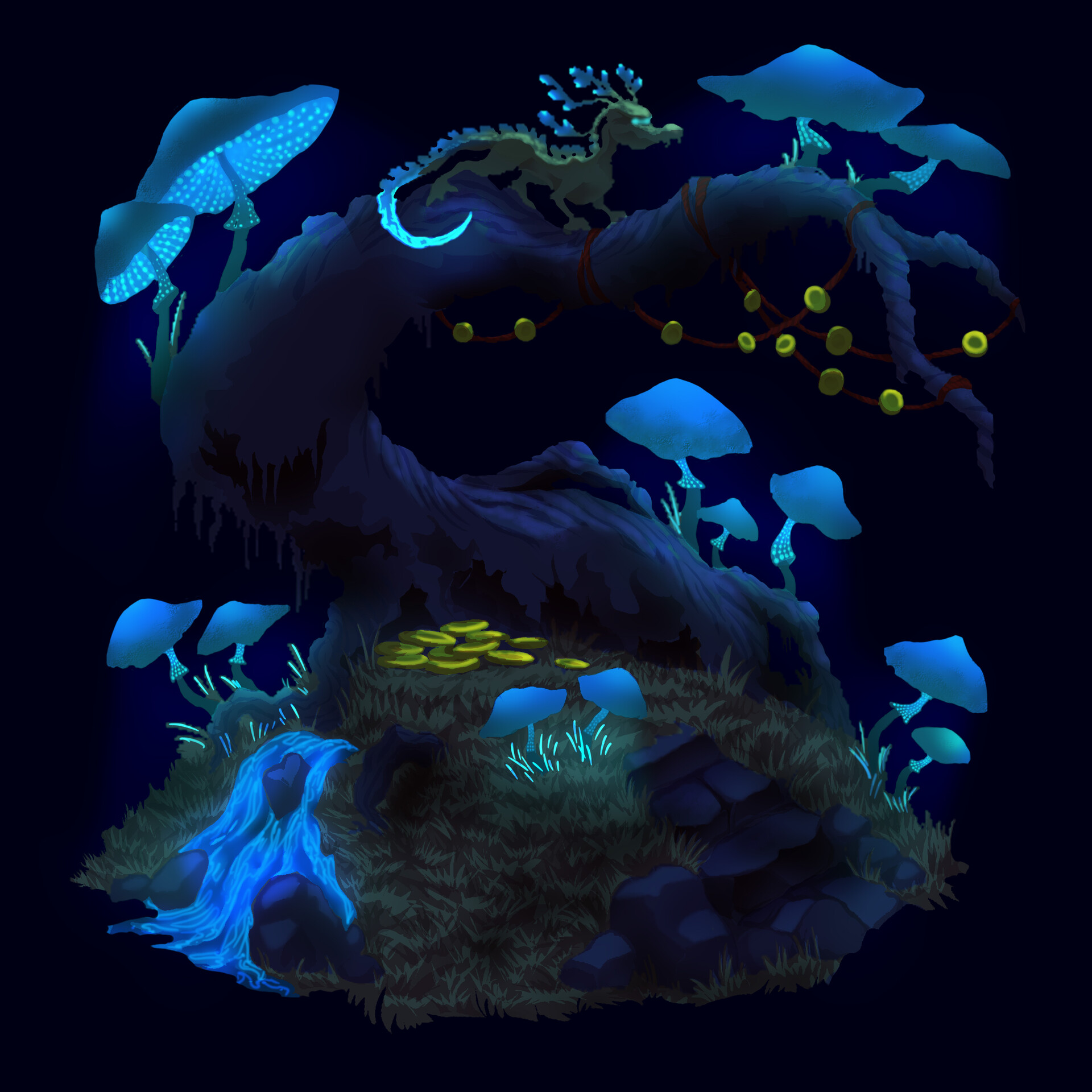 ArtStation - Dragon Shrine Concept