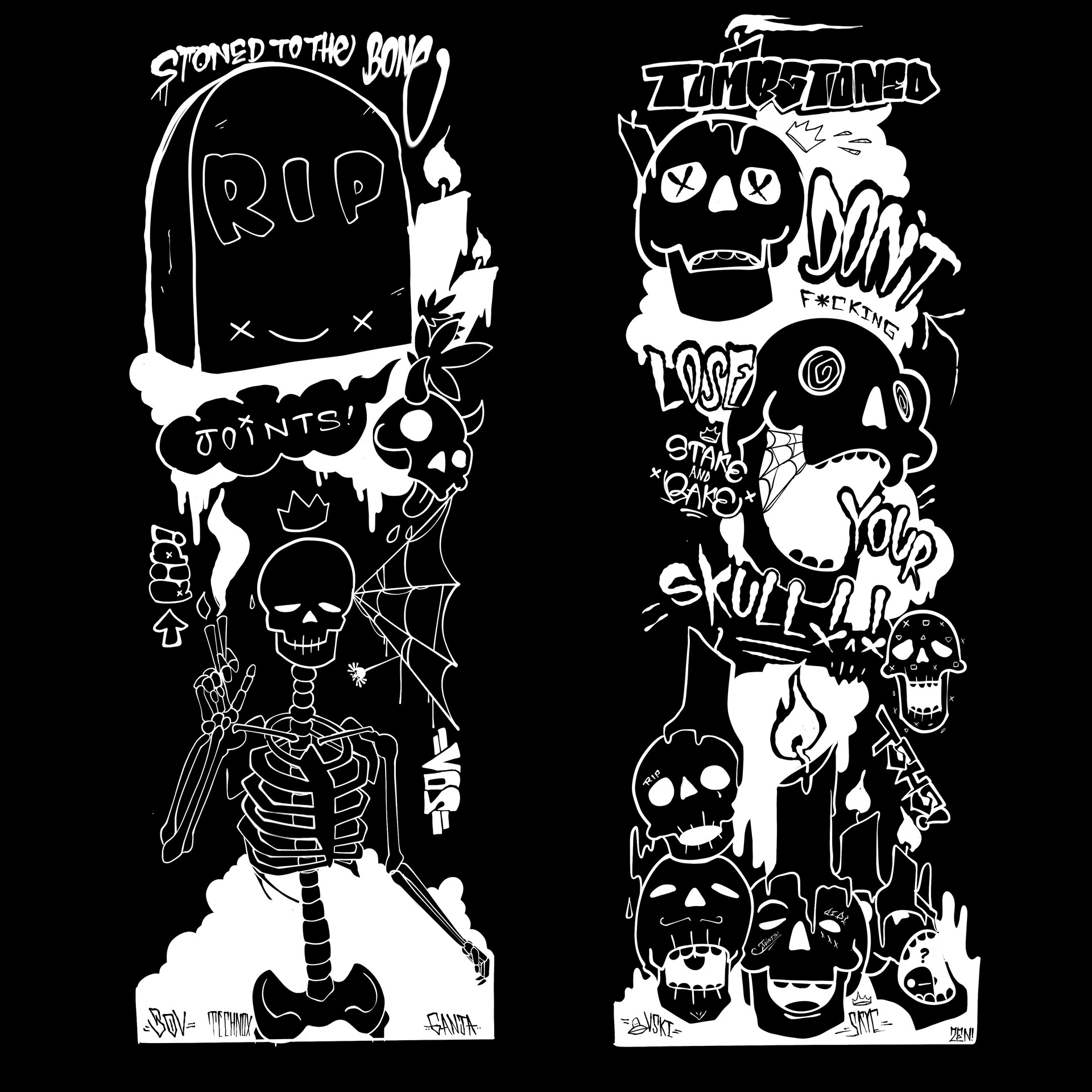ArtStation - Cartoon skull design 2