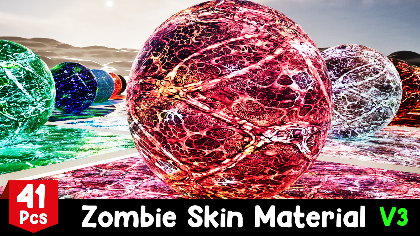 PbrMaster - 4K Zombie Skin Material Pack V3 For Unreal Engine 5