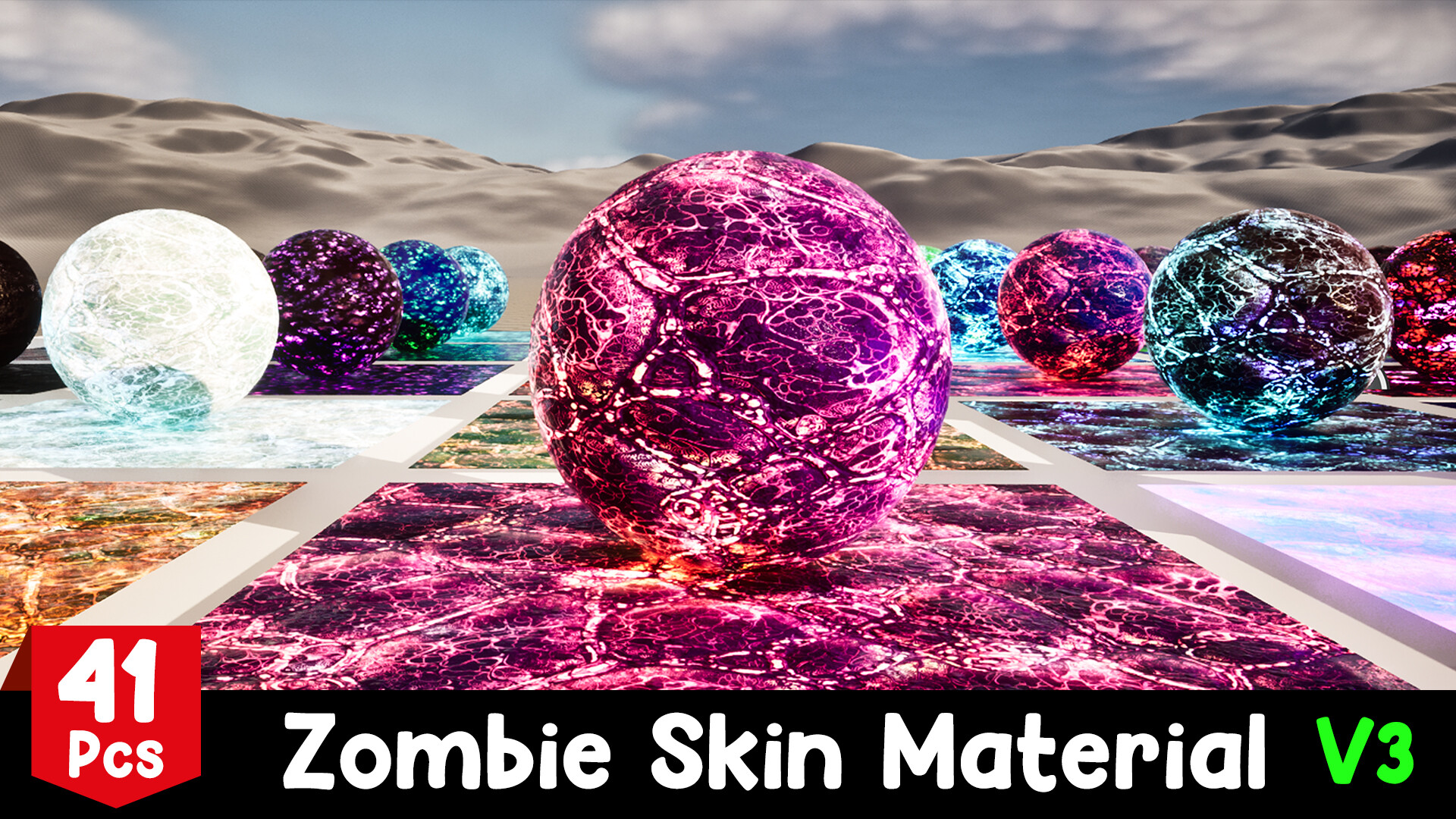 PbrMaster - 4K Zombie Skin Material Pack V3 For Unreal Engine 5