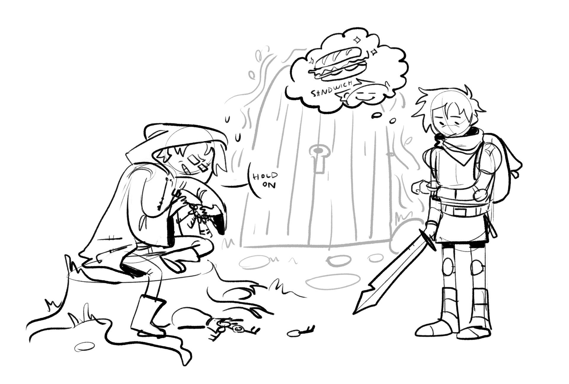 ArtStation - wizard and knight