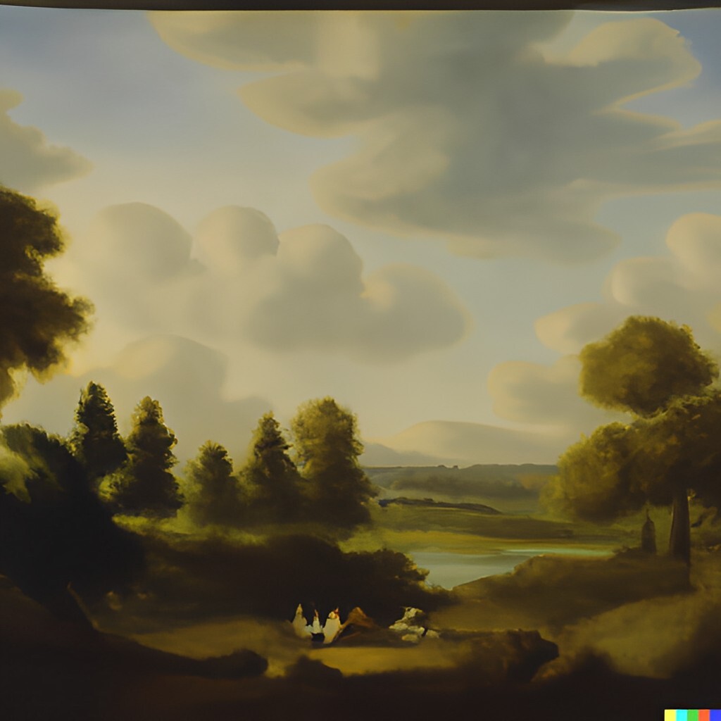 Engel River - Nineteenth-century Painting By AI