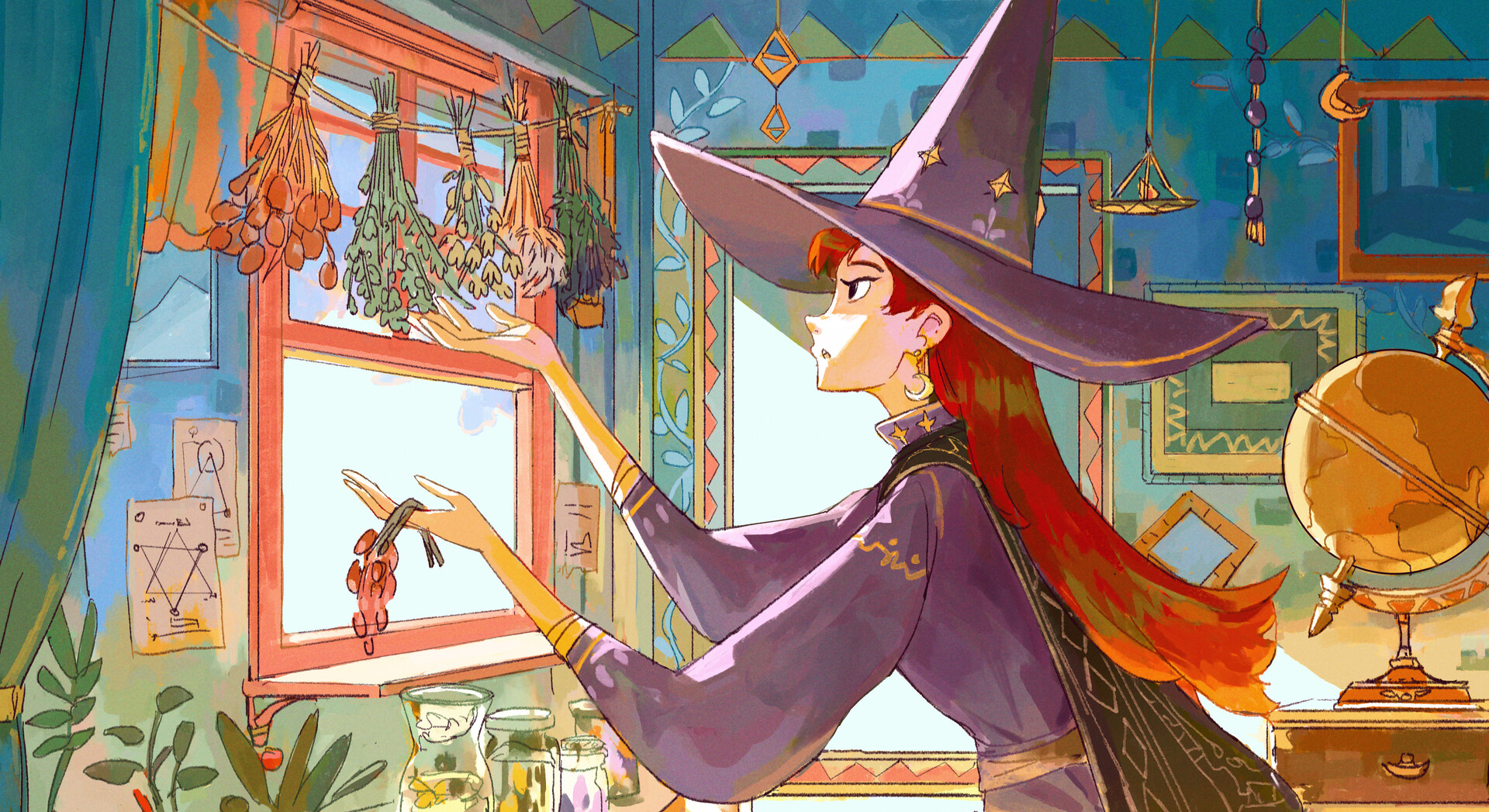 ArtStation - Witch daily routine