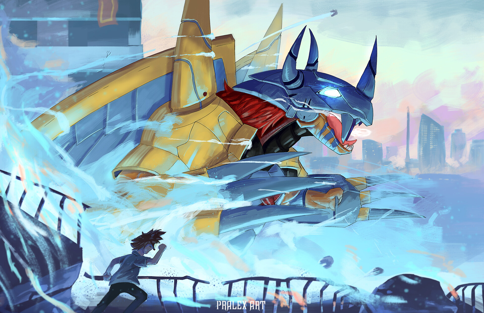 ArtStation - Wargreymon Attack