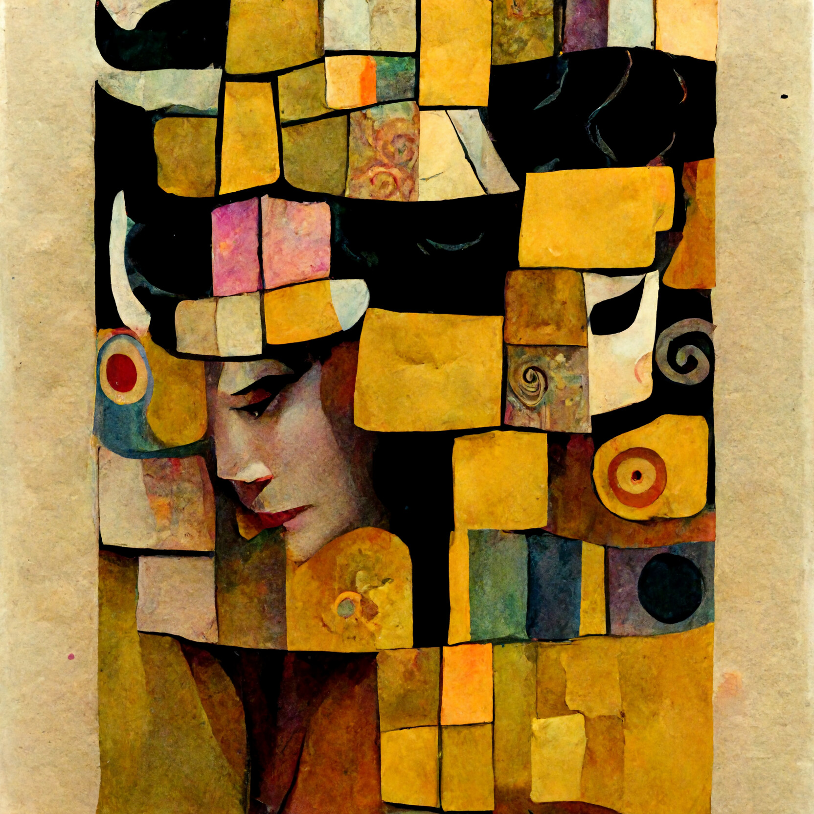 Aaron Wacker Artwork - If Klimt and Picasso Joined Hands