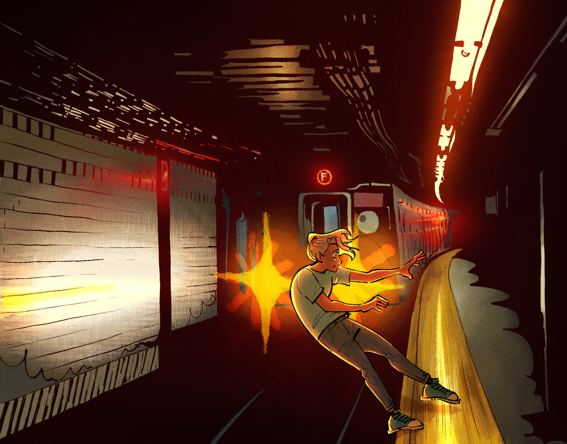 ArtStation - Accident on the Subway