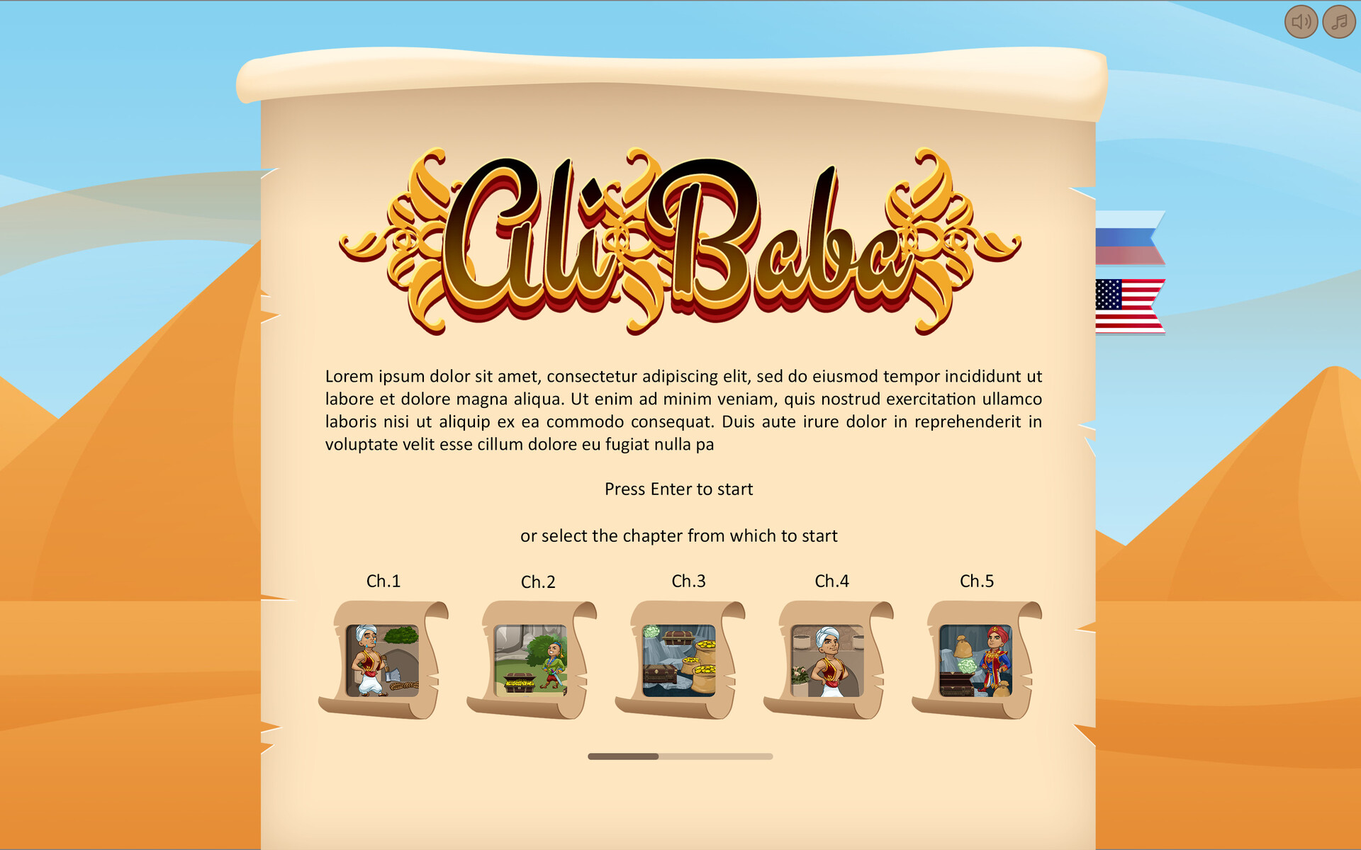 ArtStation - Interactive book "Ali Baba and 40 robbers"