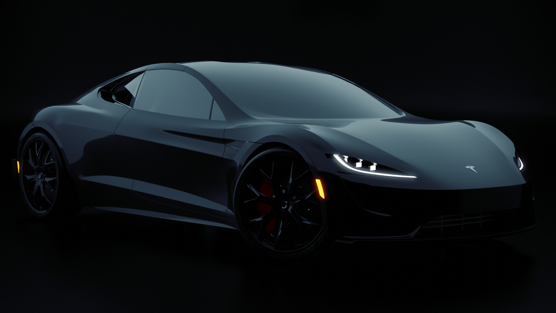 ArtStation - Tesla Roadster