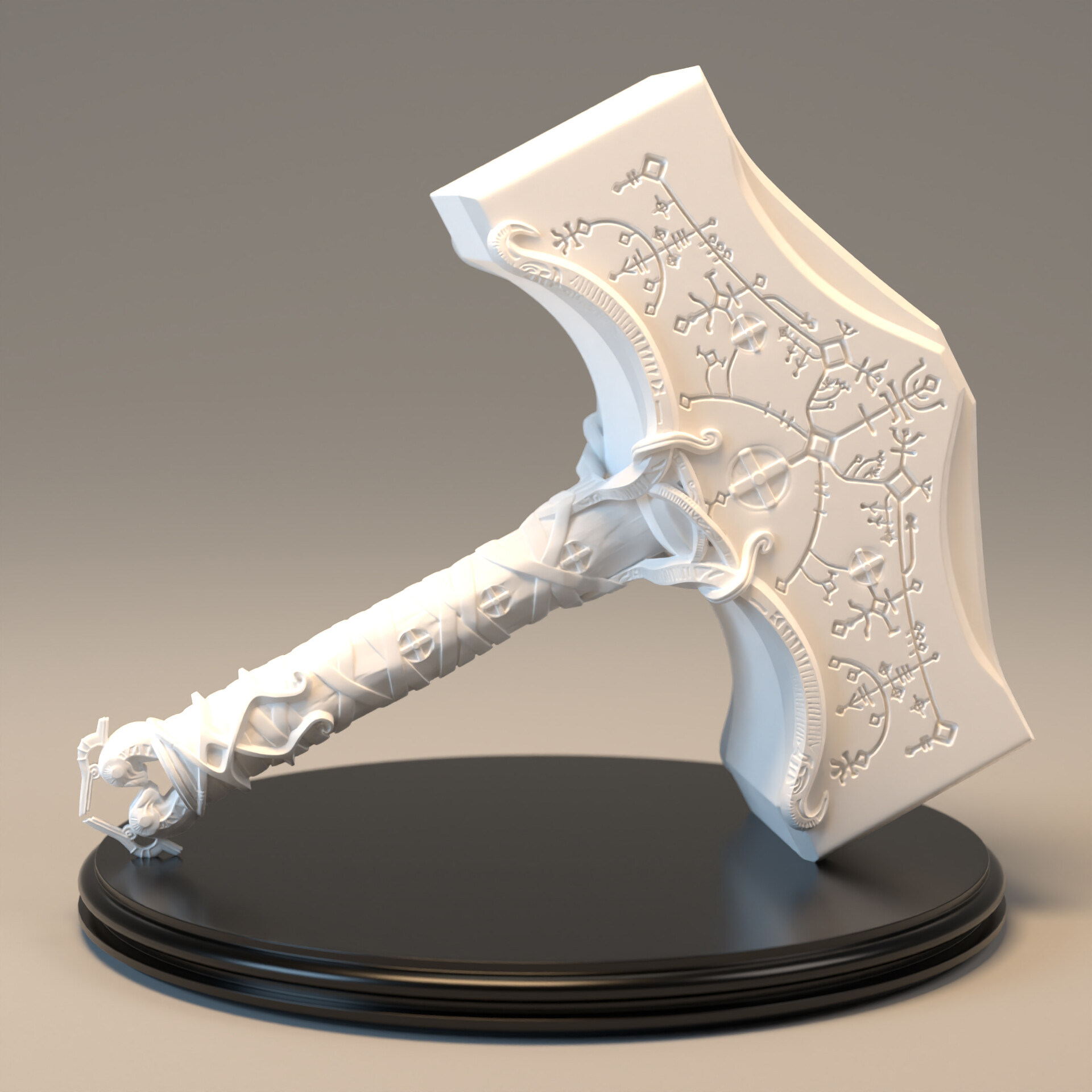Christopher Bennett - Mjolnir God of War High-Res Sculpt