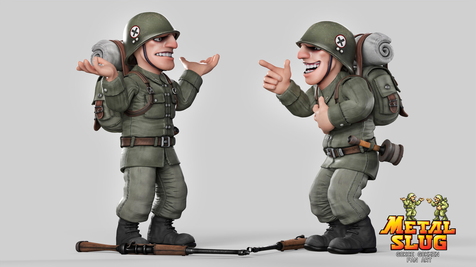 Gokce GOKMEN - METAL SLUG - REBEL SOLDIER - FAN MADE