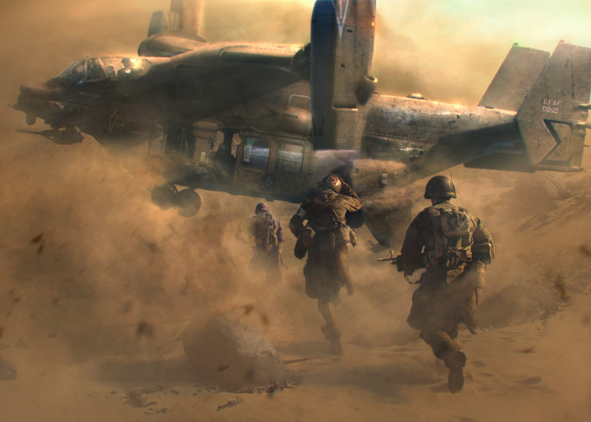 ArtStation - Omega Federation dropship 02