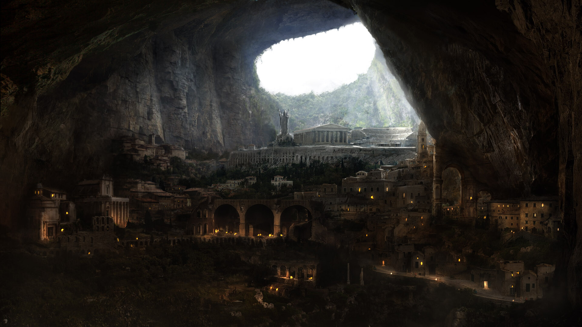 ArtStation - Cave city