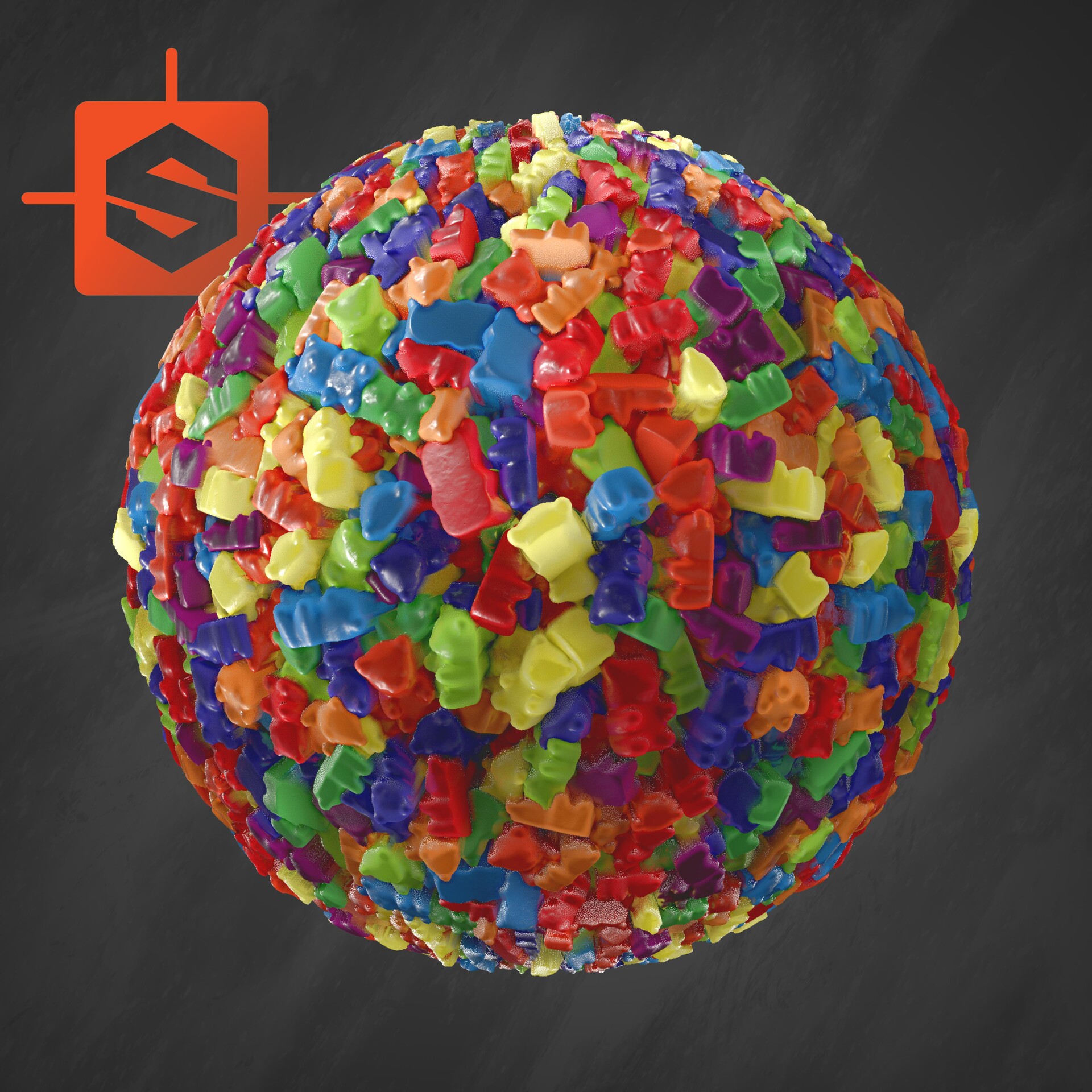 ArtStation - Gummy Bear PBR Material