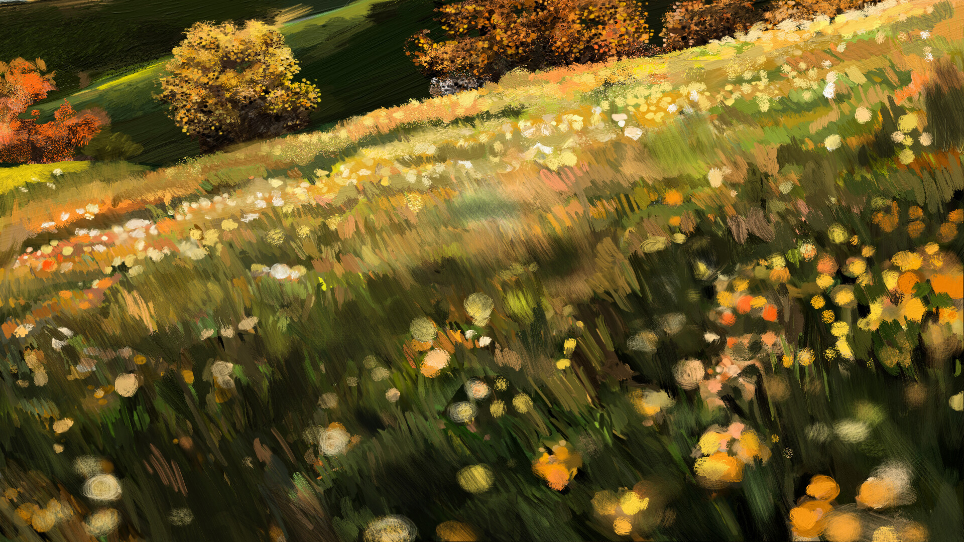 ArtStation - painterly animation scenery