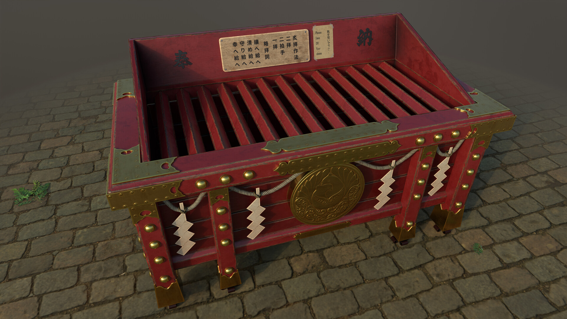 Kevin George - Japanese Saisen Box (Japanese offering box)