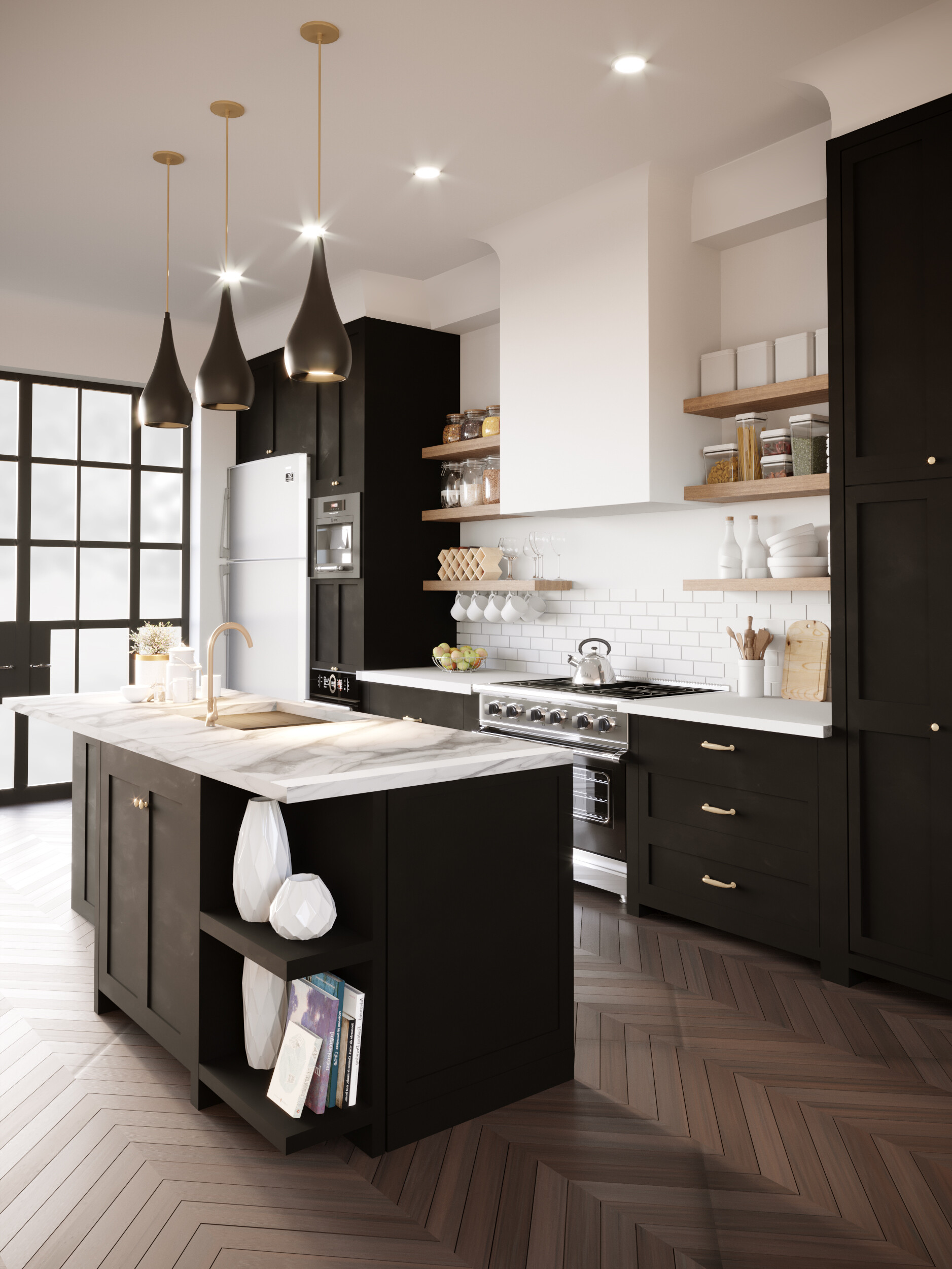 ArtStation - Visualisation of interior kitchen