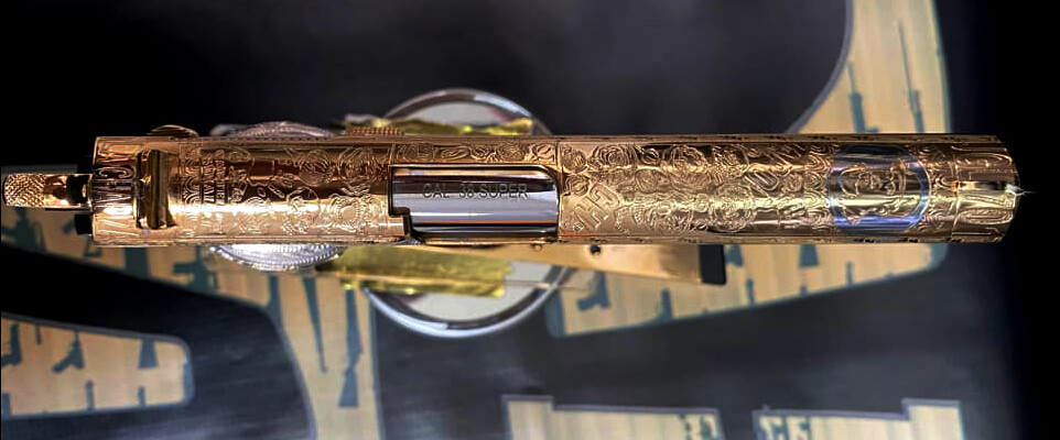 Bohdan Petrushko - Design for Colt 1911. El Chapo Guzman. Laser Engraving