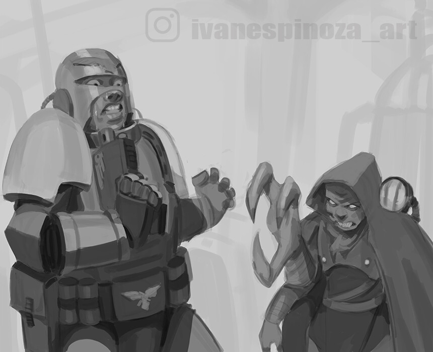 ArtStation - Control (Warhammer 40k fanart)