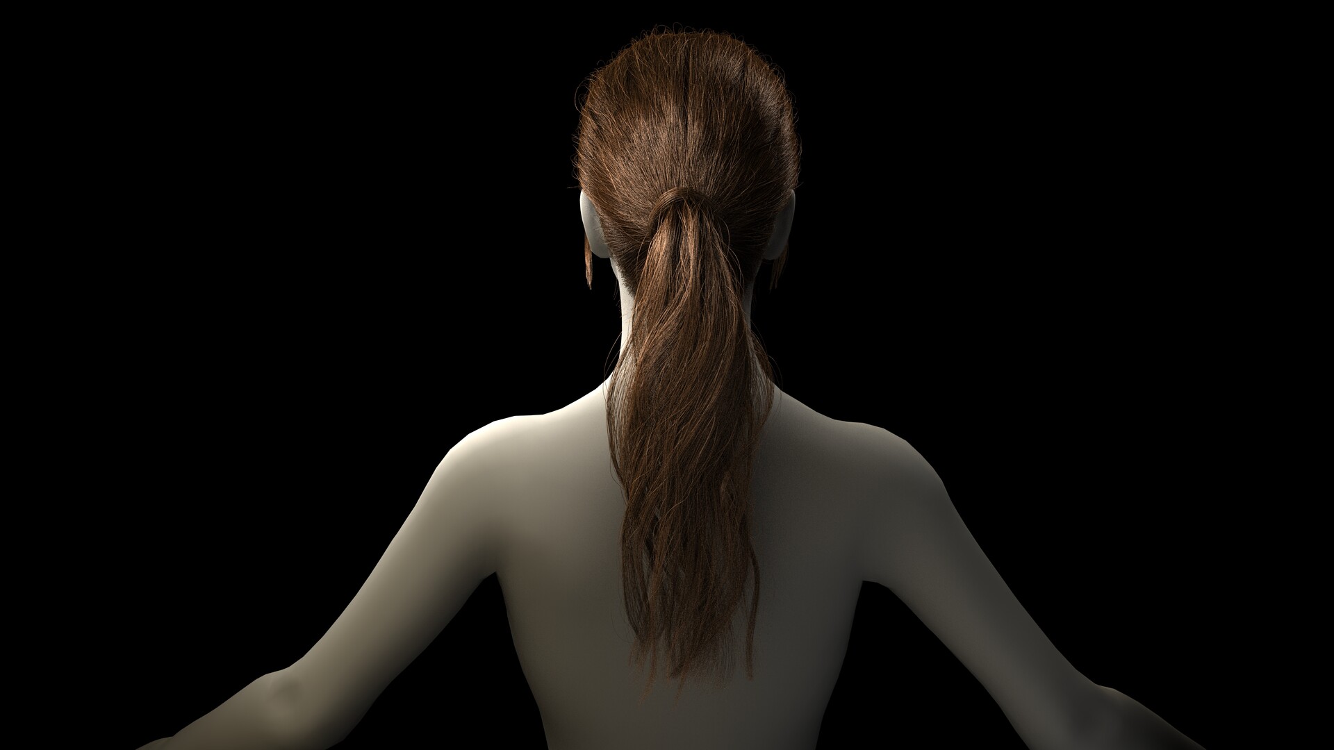 ArtStation - ponytail // female groom // xgen