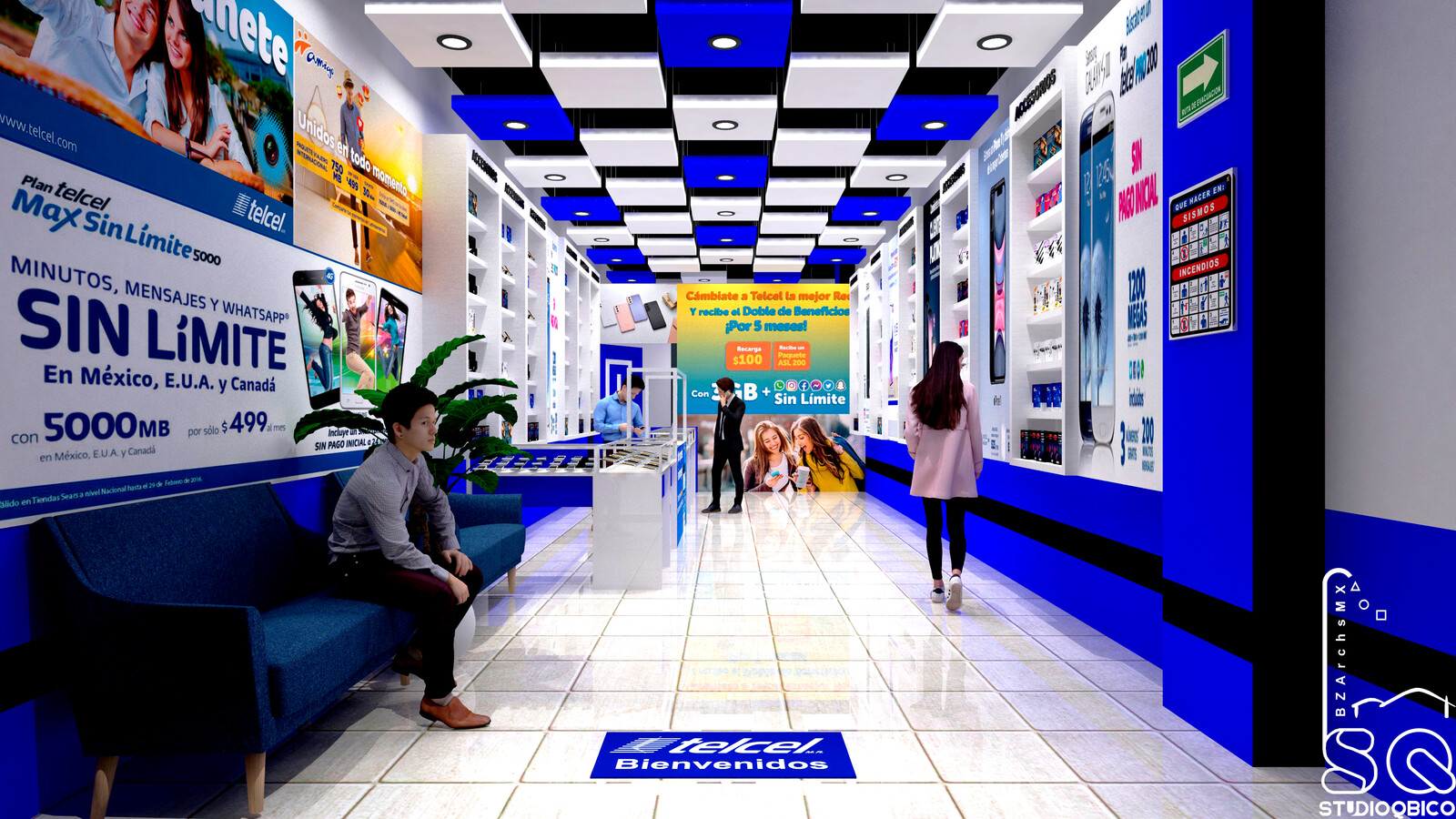 studioqbicomx - Tienda Telcel "PLAZA XILOTZINGO"
